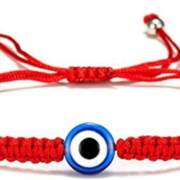 Jewelry | Handmade String Evil Eye Bracelet For Women Men Black Red ...